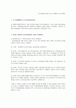 토지이용결정 관련 이론 (도시생태학, 토지 경제학)-1페이지