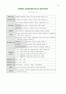 회계원리 요약정리집,회계기본개념정리집,회계완벽정리 -1페이지