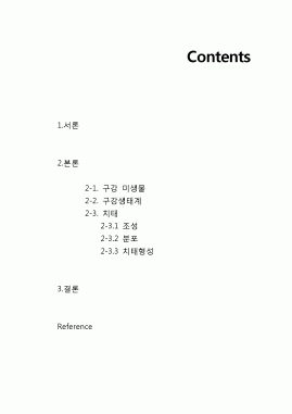 생물막(Biofilm) 구강 미생물 구강생태계 치태-1페이지