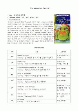 초등영어 레슨플랜과 활동-1페이지