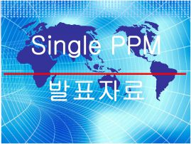 SINGLE PPM 레포트 자료-1페이지