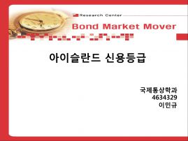 아이슬란드 신용 등급 하락 ppt-1페이지