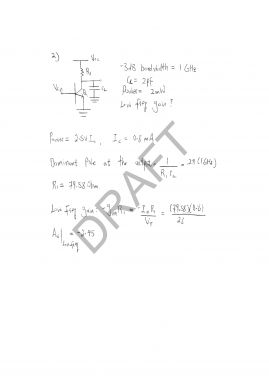 Razavi - fundamentals of microelectronics(전자회로) 11장 솔루션-1페이지