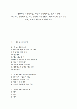 [가상학습지원시스템][학습자지원시스템][교육정보화][학습지원]가상학습지원시스템, 학습자지원시스템, 전자도서관 교수학습지원시스템, 학습지원과 교육정보화, 체육학습의 협력지원 사례, 일본의 학습지원 사례-1페이지