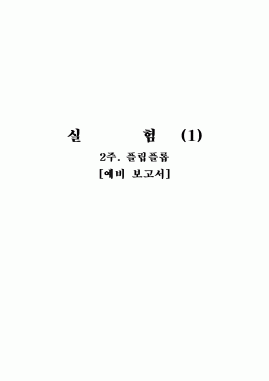 플립 폴롭 예비 보고서-1페이지