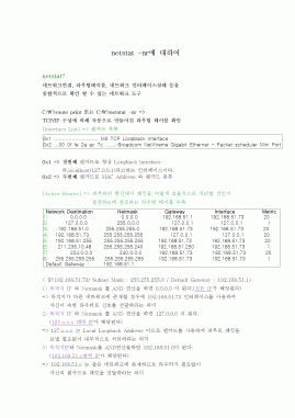 netstat(네트워크레포트).-1페이지