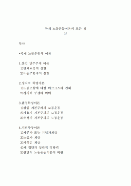 국제 노동운동이론의 모든 것-1페이지