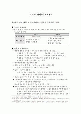 조직과 사회 정리노트(조직론)-1페이지