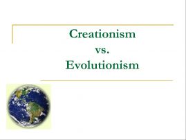 창조론과진화론 영문 Creationism vs. Evolutionism-1페이지