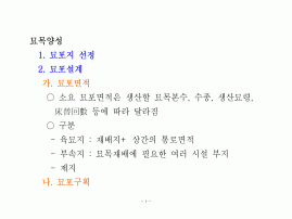 [묘목양성] 묘포지의 선정과 설계 묘포의 정지 및 작상-1페이지