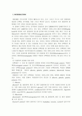 단백질정성 레포트 자료-1페이지