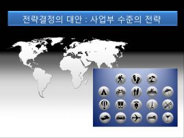 전략결정의 대안 - 사업부 수준의 전략-1페이지