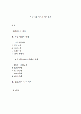 우리나라 여가의 역사배경-1페이지