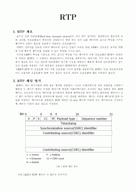 실시간 수송 프로토콜 RTP(Real-time transport protocol)-1페이지
