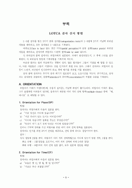 11.5 LOTCA manual 레포트 자료-1페이지