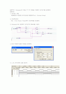 Schematic과 VHDL 두 가지 방법을 이용해서 전가산기를 설계-1페이지