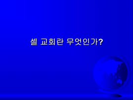 셀 교회란 무엇인가-1페이지