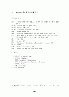J.S.Mill의 진보적 자유주의 사상-1페이지