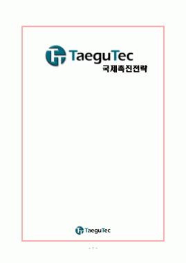 대구텍 국제촉진전략-1페이지