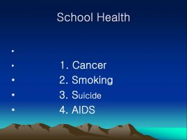 School Health 레포트 자료-1페이지