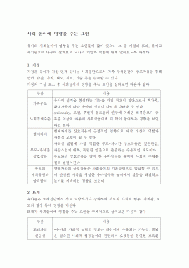 사회 놀이에 영향을 주는 요인-1페이지