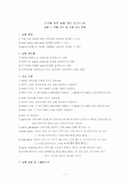 부울 대수 및 조합 논리 회로(사전)-1페이지