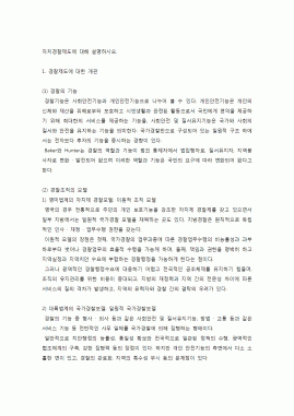 자치경찰제도에 대해 설명하시오-1페이지