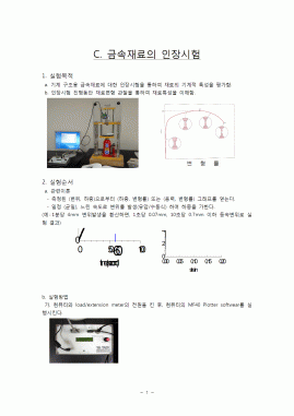 C. 금속재료의 인장시험-1페이지