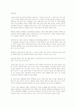 경락에 대해 레포트 자료-1페이지