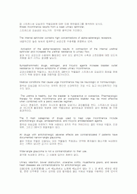 요실금해석! 레포트 자료-1페이지