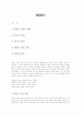 MIMO 레포트 자료-1페이지