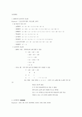 [컴퓨터/통신] 논리회로의 종류와 특징 -1페이지