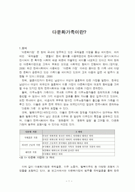 다문화가정 복지 실천 프로그램-1페이지