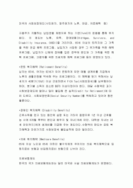 미국의 사회보장제도-1페이지