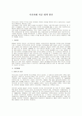 지진피해 저감 대책 방안-1페이지