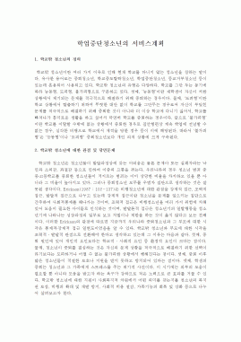 학업중단청소년의 서비스계획-1페이지