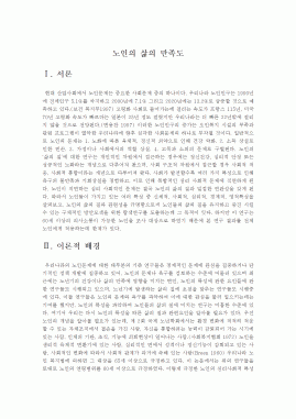 노인의 삶의 만족도 -1페이지
