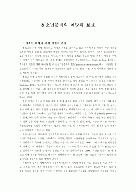 청소년문제의 예방과 보호 -1페이지
