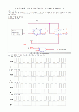 결과보고서  실험 7. 복호기와 부호기(Decoder & Encoder)-1페이지