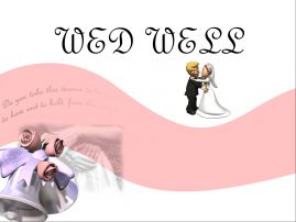 웨딩이벤트 전문업체 창업 사업계획서 - Wed Well-1페이지
