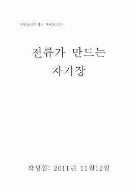 전류가 만드는 자기장 예비보고서-1페이지