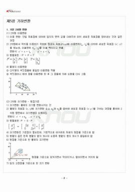 2012년 1학기 컴퓨터그래픽스 기말시험 핵심체크-1페이지