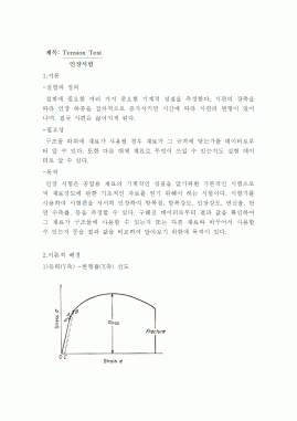 [물리학] 인장시험 (Tension Test)-1페이지