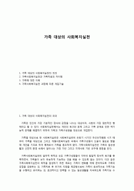 가족 대상의 사회복지실천-1페이지