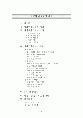 미국의 사회보장 제도 -1페이지