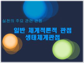 일반 체계적론적 관점 생태체계관점-1페이지