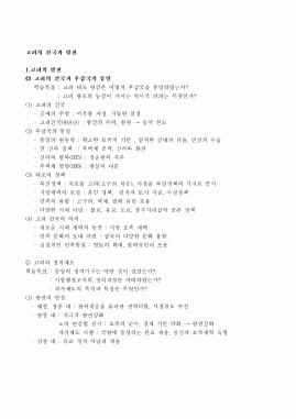 중학교2학년_국사교재(고려 요점정리)-1페이지