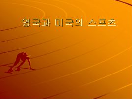 영국과 미국의 스포츠 -1페이지