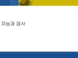 지능과 검사 레포트 자료-1페이지
