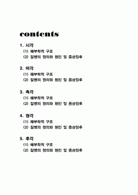 감각기관 레포트 자료-1페이지